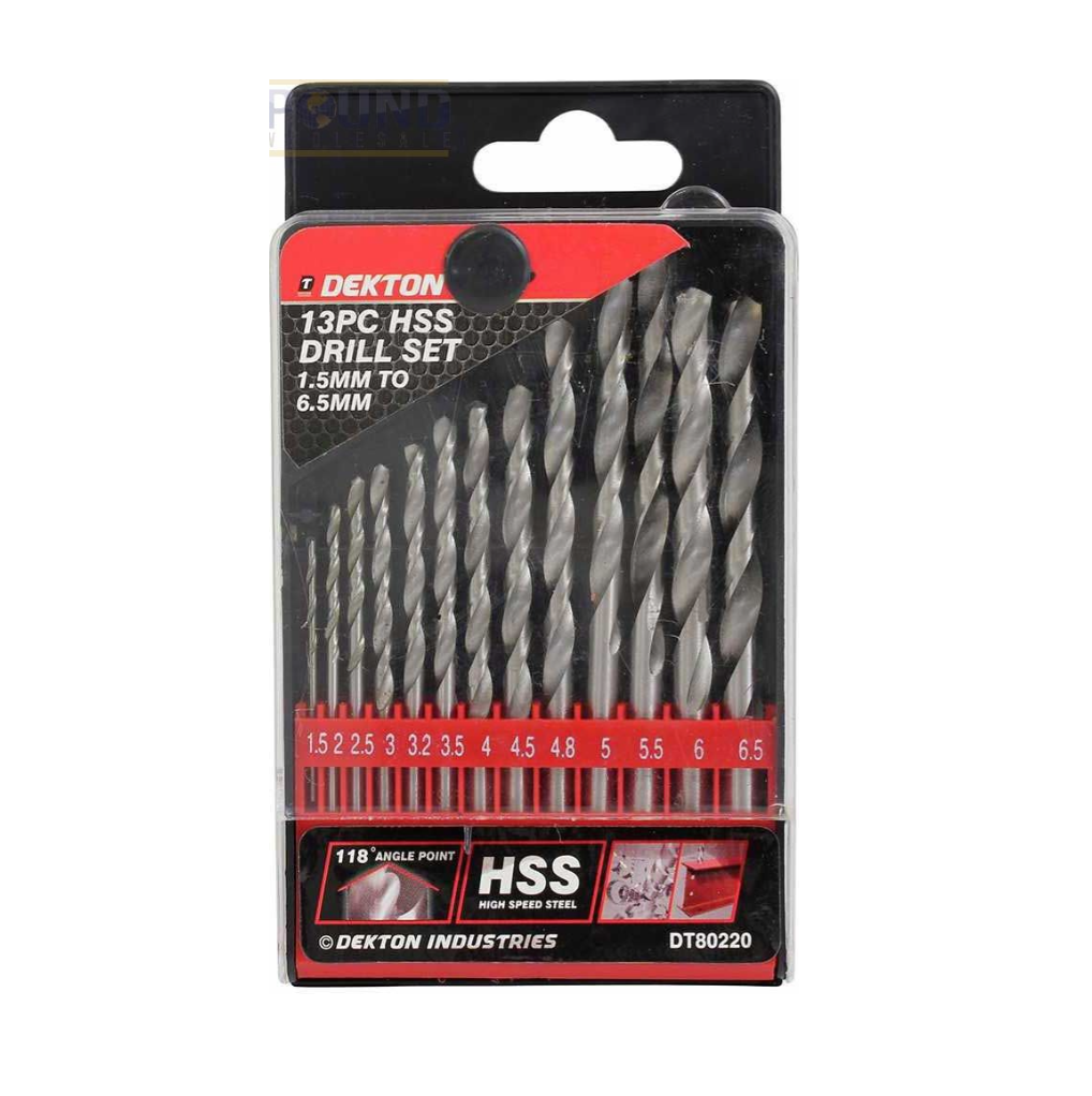 HSS Drill Bit Set - 1.5mm to 6.5mm (13 piece set) — HowTo